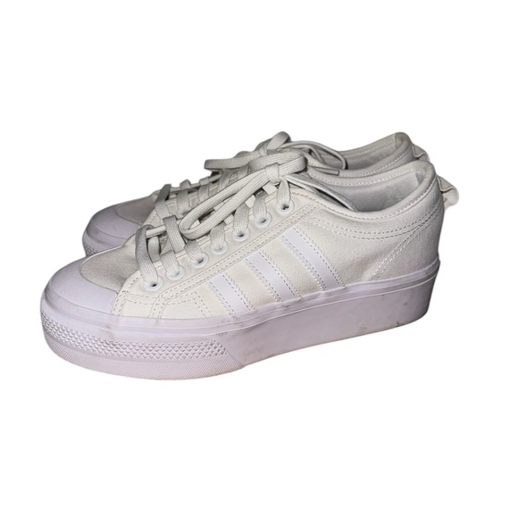 adidas | Shoes | Adidas Womens White Platform Sneakers | Poshmark